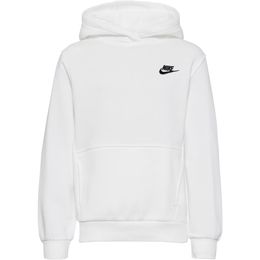 Nike Sportswear Sweatshirt 'Club Fleece' Jungen Gr&ouml;&szlig;e 140/146 schwarz / wei&szlig;