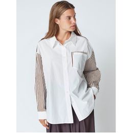 Co'Couture Co'couture Bluse 'Mio' Damen Gr&ouml;&szlig;e XS braun / wei&szlig;