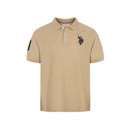 U.S. Polo Assn. Polo 'UMALFREDO' Herren Gr&ouml;&szlig;e XL beigemeliert