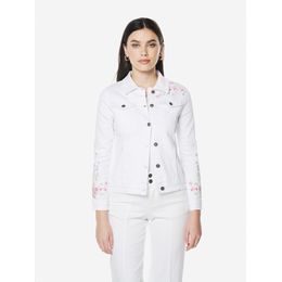 Koroshi Jacke Damen Gr&ouml;&szlig;e XXL hellblau / khaki / rosa / white denim Sommerjacke