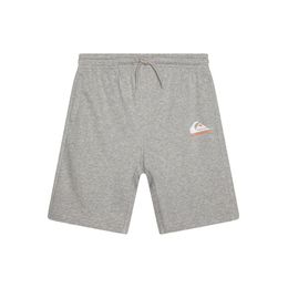 Quiksilver Shorts 'Easy Day' Jungen Gr&ouml;&szlig;e 164/170 graumeliert / orange / wei&szlig;