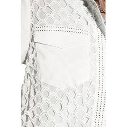 WITT Damen Spitzenblazer mit Deko-Steinchen, ecru, Gr&ouml;&szlig;e 36