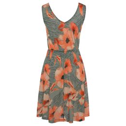 Lascana Kleid Damen Gr&ouml;&szlig;e 34 jade / orange / apricot