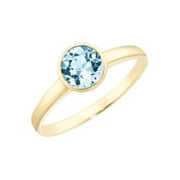 Luigi Merano Ring Damen Gr&ouml;&szlig;e 52 himmelblau / gold