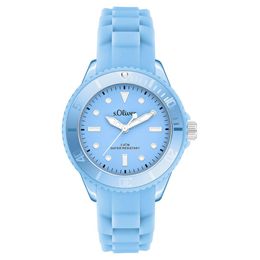 s.Oliver Analog Watch female Blue size One Size