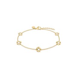 s.Oliver Fu&szlig;schmuck 'Perlenblume' Damen Gr&ouml;&szlig;e One Size gold