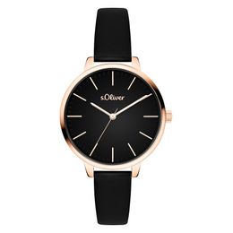 s.Oliver Analog Watch female Black size One Size