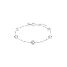 s.Oliver Fu&szlig;schmuck 'Perlenblume' Damen Gr&ouml;&szlig;e One Size silber