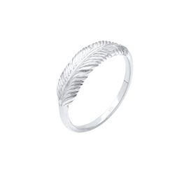 Elli Ring 'Feder' Damen Gr&ouml;&szlig;e 54 silber