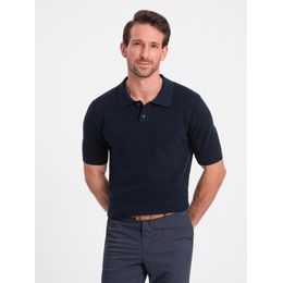Ombre Poloshirt Herren Gr&ouml;&szlig;e M dunkelblau