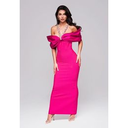 Ombre Abendkleid Damen Gr&ouml;&szlig;e 38 fuchsia Winterkleid
