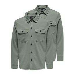 Only & Sons Only & Sons Button Up Shirt 'Newkodyl' male Green size XXL