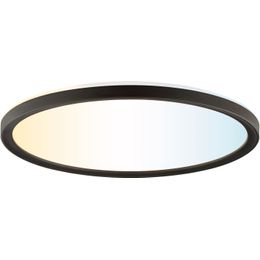 Hanseatic LED Panel "DLP220A", 1, &Oslash; 29,3cm H: 2,9cm, 1 Stk.schwarz, Leuchten, Deckenlampe,Deckenleuchte, 2700-6500 K, dimmbar,CCT &uuml;ber Wandschalter