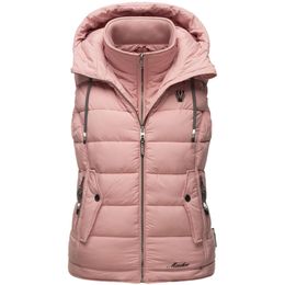 Marikoo Damen Steppweste "Taisaa", rosa, Gr. XS, Obermaterial: 100% Polyester; Innenseite: 100% Polyester, Westen, inklusive Leckerlie-Beutel