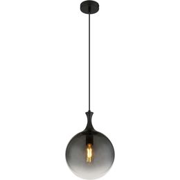 Globo LIGHTING H&auml;ngeleuchte "DALTON", &Oslash; 25cm H: 141cm, 1 Stk.schwarz matt, Wohnzimmer, Leuchten, H&auml;ngelampe Esszimmer-Leuchte Esstischleuchte