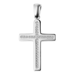 Adelia&acute;s ADELIA ́S Damen Kettenanh&auml;nger "Damen Anh&auml;nger &ndash; Kreuz Kreuzanh&auml;nger aus 925 Silber mit Zirkonia", Silber 925 (Sterlingsilber)silber, Silber 925