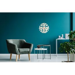 Globo LIGHTING H&auml;ngeleuchte "VIRINA", &Oslash; 45cm H: 150cm, 1 Stk., silber, Wohnzimmer, Leuchten, H&auml;ngelampe Esszimmer-Leuchte Esstischleuchte Wohnzimmer