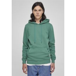 Urban Classics Herren Rundhalspullover "Urban Classics Herren Organic Basic Hoody"leaf, Gr. L, unifarben, 100% Baumwolle, Pullover