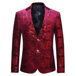 YOUTHUP Suit Jacket male Red size XS