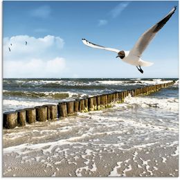 Glasbild Artland, B:40cm H:40cm, blau, K&uuml;che, Bilder, "Ostsee", in verschiedenen Gr&ouml;&szlig;en