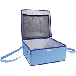 Maximex K&uuml;hltasche "BLAU", B:38cm H:16cm T:38cm, blau, K&uuml;hlboxen, Transporttasche mit Isolierschicht, f&uuml;r Kuchen, Kalt- und Warmspeisen