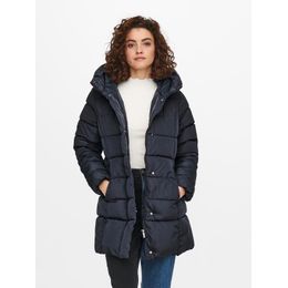 Only Damen Steppjacke "ONLNEWLINA PUFFER COAT CC OTW", blau, Gr. M, unifarben, Web, Obermaterial: 100% Polyester, Jacken