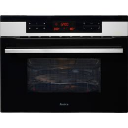 Amica Backofen mit Mikrowelle "EBC 841 600 E", B:59,5cm H:45,4cm T:56,85cm, silber, Back&ouml;fen, Platzsparender Komfort f&uuml;r schnelles und vielseitiges