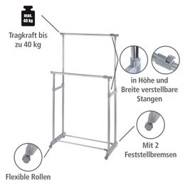 Wenko Kleiderst&auml;nder "Modell Twin Bars", B:88cm H:100cm T:11cm, bunt, Schlafzimmer, Garderobenst&auml;nder, Garderobenst&auml;nder mit 2 Stangen,