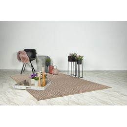 Teppich Kayoom, B:160cm H:9mm L:230cm, beige, Polypropylen, Wohnzimmer, Teppiche, "Sindra 125", Kurzflor