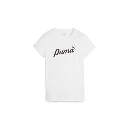 Puma Shirt 'Ess+ Script' female White size M