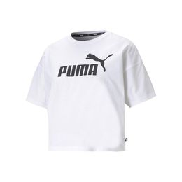 Puma Shirt 'Ess Cropped Logo' female White size M