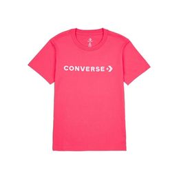 Converse Shirt 'Glossy Wordmark' female Pink size L