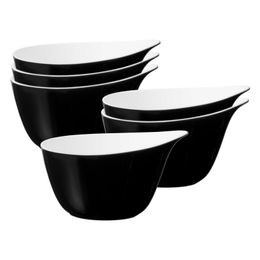 Seltmann Weiden Schale "M&uuml;slischalen Life Fashion 600 ml 6er Set", B/H/L: 15,7cm, schwarz, Sch&uuml;sseln
