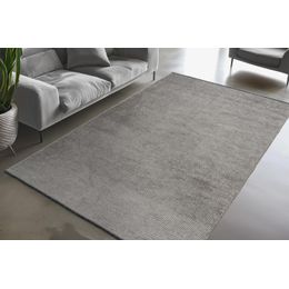 Teppich Kayoom, B:240cm H:8mm L:340cm, beige, Polyester, Wohnzimmer, Teppiche, "Trendy Touch 425", Kurzflor, Modernes Muster, Vegan, Wohnzimmer