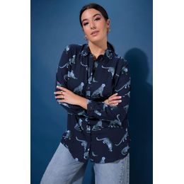 Studio Untold Bluse Damen Gr&ouml;&szlig;e XL/XXL navy / hellblau / smaragd / schwarz