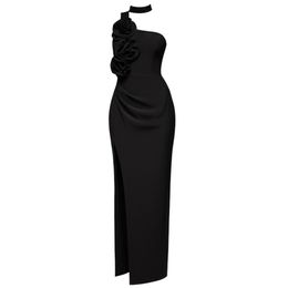 Ombre Evening Dress female Black size S