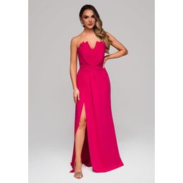 Ombre Abendkleid Damen Gr&ouml;&szlig;e 36 himbeer Winterkleid