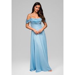 Ombre Abendkleid Damen Gr&ouml;&szlig;e 42 blau Winterkleid