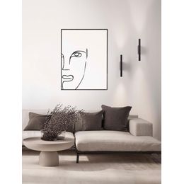 NOVA LUCE Wandleuchte "PARON", 1, &Oslash; 2,5cm H: 30cm, 1 Stk.schwarz, Wohnzimmer, Leuchten