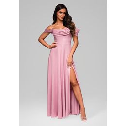 Ombre Abendkleid Damen Gr&ouml;&szlig;e 34 rosa Winterkleid