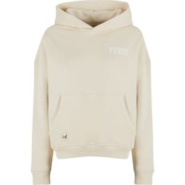 PEQUS Damen Kapuzenpullover "PEQUS PEQUS Back Logo Hoodie"almond, Gr. XS, mehrfarbig, 100% Baumwolle, Pullover