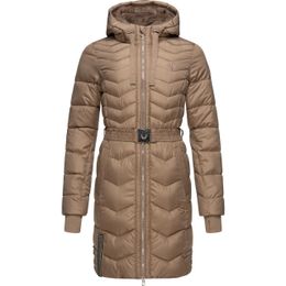 Navahoo Damen Steppmantel "Alpenveilchen", grau, Gr. XL, Oberstoff: 100% Polyester; Futter: 100% Polyester; Wattierung: 100% Polyester; &Auml;rmelfutter: