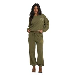 Billabong Damen Jogger Pants "Sightseer Wave", gr&uuml;n, Gr. L, Obermaterial: 80% Walkfrottier / 20% Microfaser;, Hosen