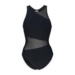 arena Damen Badeanzug "WOMEN'S arena MESH ANGLE SWIMSUIT VENT BACK B", schwarz, Gr. 46, Obermaterial: 74% Polyamid, 26% Elasthan, Badeanz&uuml;ge, Mit