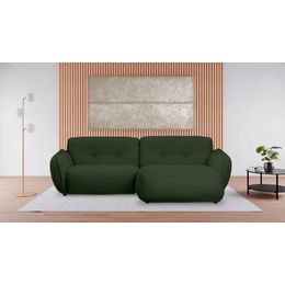 Ecksofa BETYPE, B:289cm H:87cm T:184cm, gr&uuml;n, 100% Polyester, Wohnzimmer, Sofas, "Be Fluffy Mega Sofa, bequem, viel Platz, Breite 289cm, L-Form",
