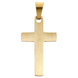 Adelia&acute;s ADELIA ́S Damen Kettenanh&auml;nger "Unisex Anh&auml;nger &ndash; Kreuz Kreuzanh&auml;nger aus Edelstahl", Edelstahlgold, Edelstahl, Schmuckanh&auml;nger, Ideal als Geschenk