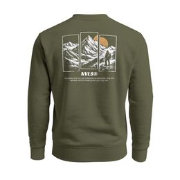 Neverless Sweatshirt 'Mountain Wanderer' male Green size S