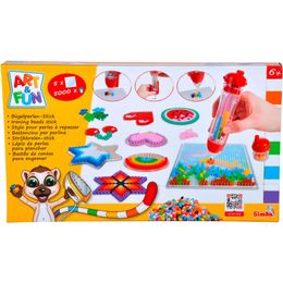 Simba Kinder Kreativset "Art und Fun, B&uuml;gelperlenstick mit 5000 Perlen", bunt, Kreativsets