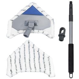 Maximex Bodenwischer-Set "Multiflex-Wischer inkl. Teleskopstiel", B:24cm H:142cm L:4cm, grau, Reinigungs-Sets, f&uuml;r Fliesen, Fenster und B&ouml;den, mit