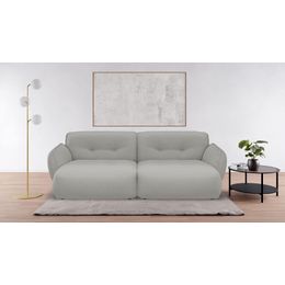Big-Sofa BETYPE, B:285cm H:87cm T:184cm, silber, 100% Polyester, Sofas, "Be Fluffy moderner Love Seat, XXL Sofa, Lese-Sessel, Mega Sofa", Softes